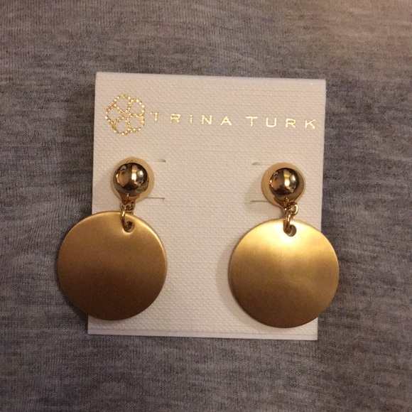 Trina Turk | Jewelry | New Trina Turk Gold Earrings | Poshmark